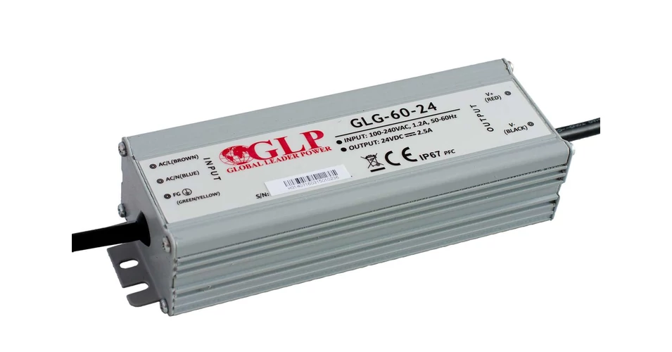 Tápegység GLP GLG-60-24, GLP LED meghajtó állandó feszültségű PFC 60W ...