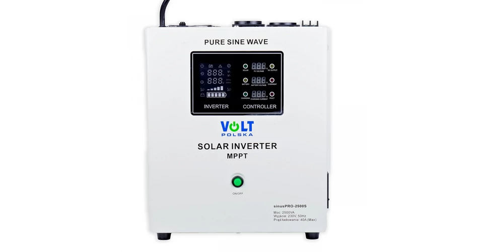 Volt Polska SINUS PRO 2500S NAPELEM INVERTER SZIGETÜZEMŰ MPPT NAPELEM ...